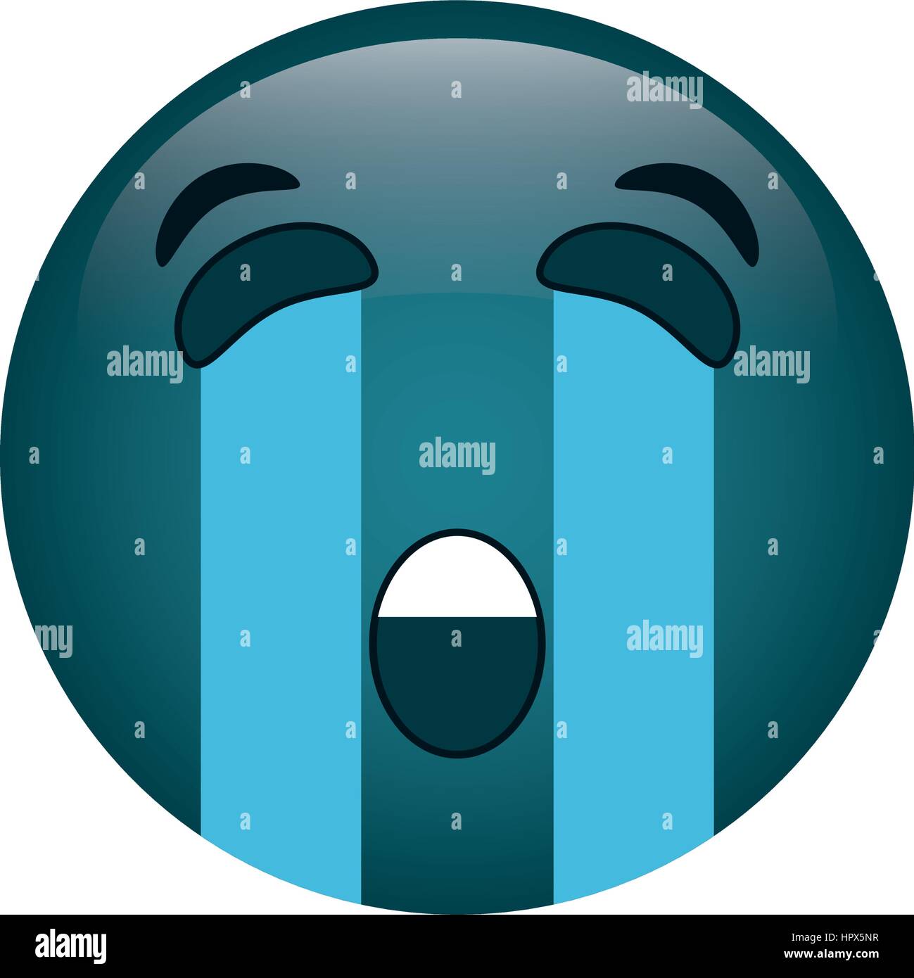 crying emoticon style icon Stock Vector Image & Art - Alamy