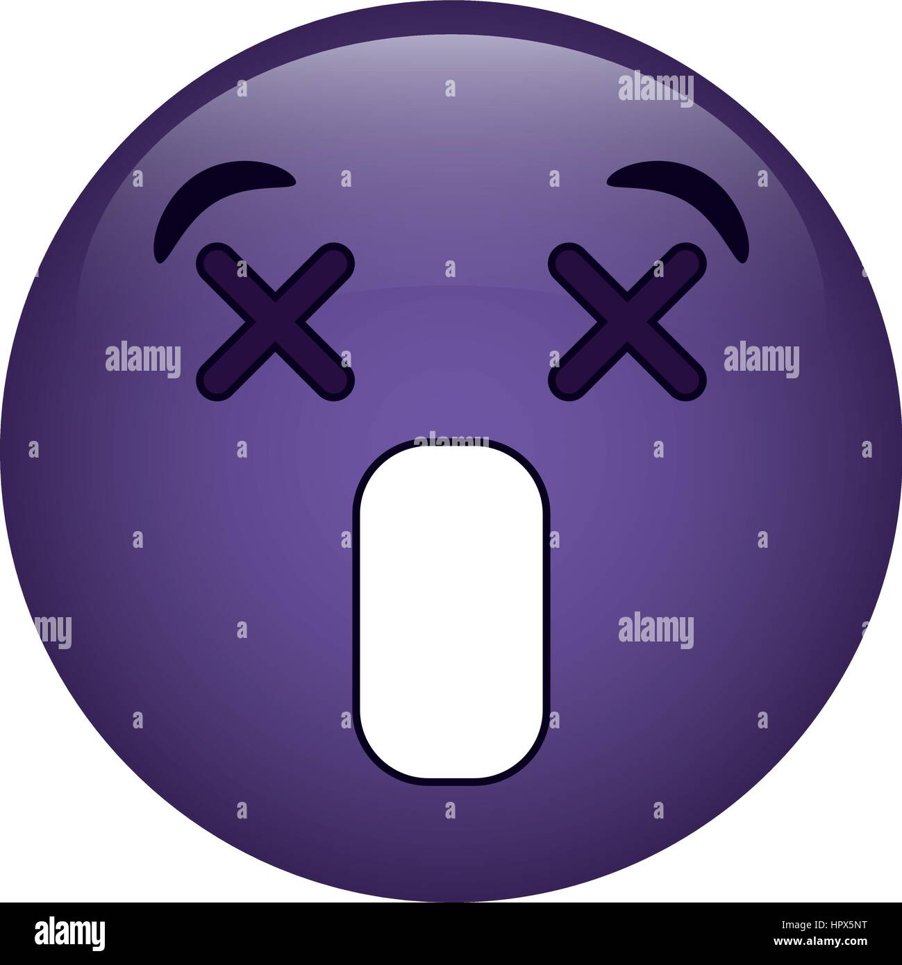 dizzy emoticon style icon Stock Vector Image & Art - Alamy