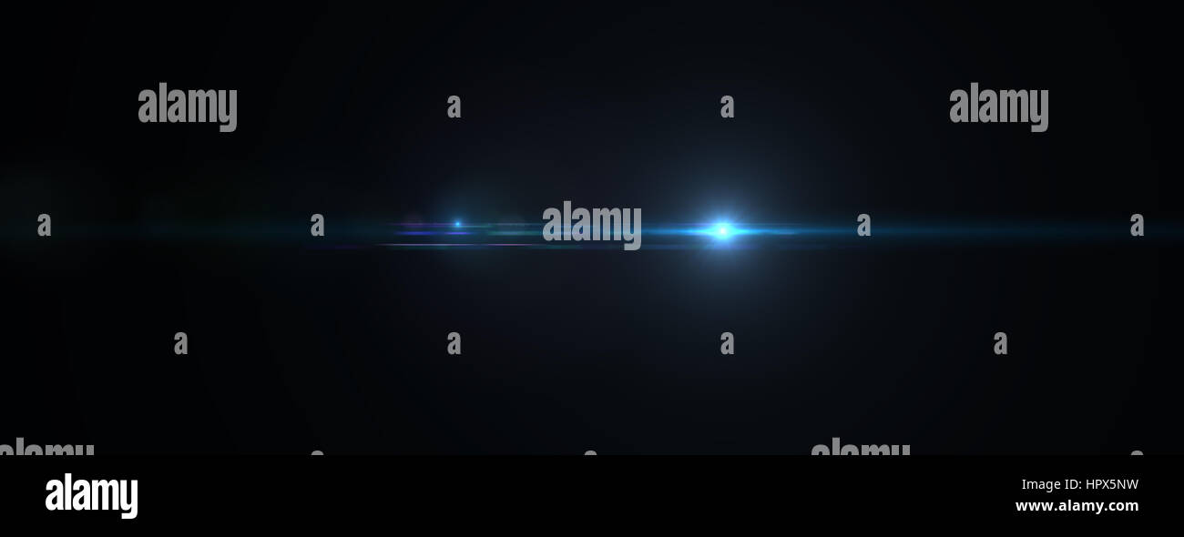 Lens flare effect in space. 3D rendering Stock Photo - Alamy