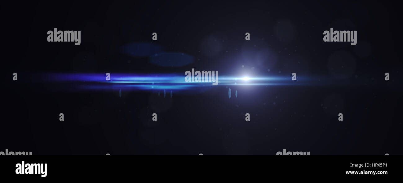 Lens flare effect in space. 3D rendering Stock Photo - Alamy