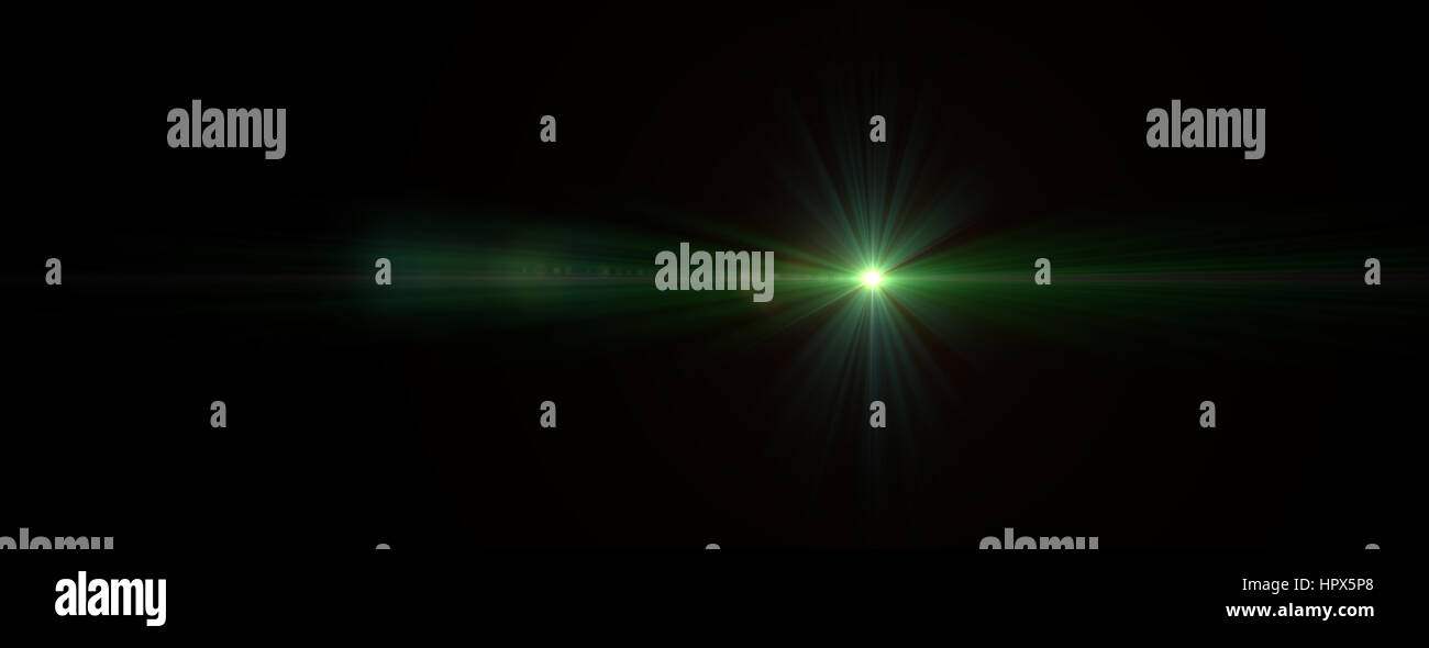 Lens flare effect in space. 3D rendering Stock Photo - Alamy