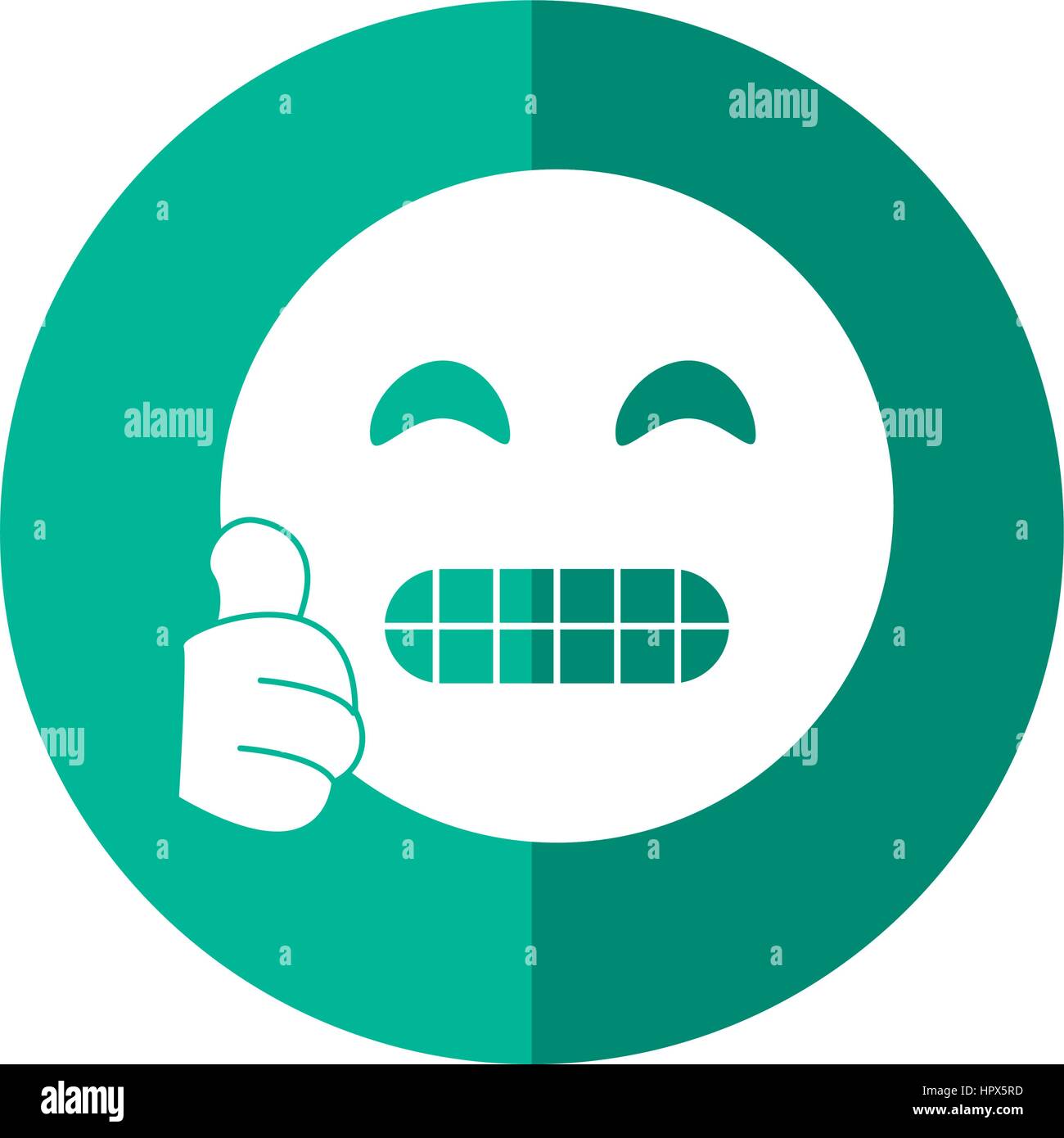 grimacing face emoticon funny shadow Stock Vector Image & Art - Alamy