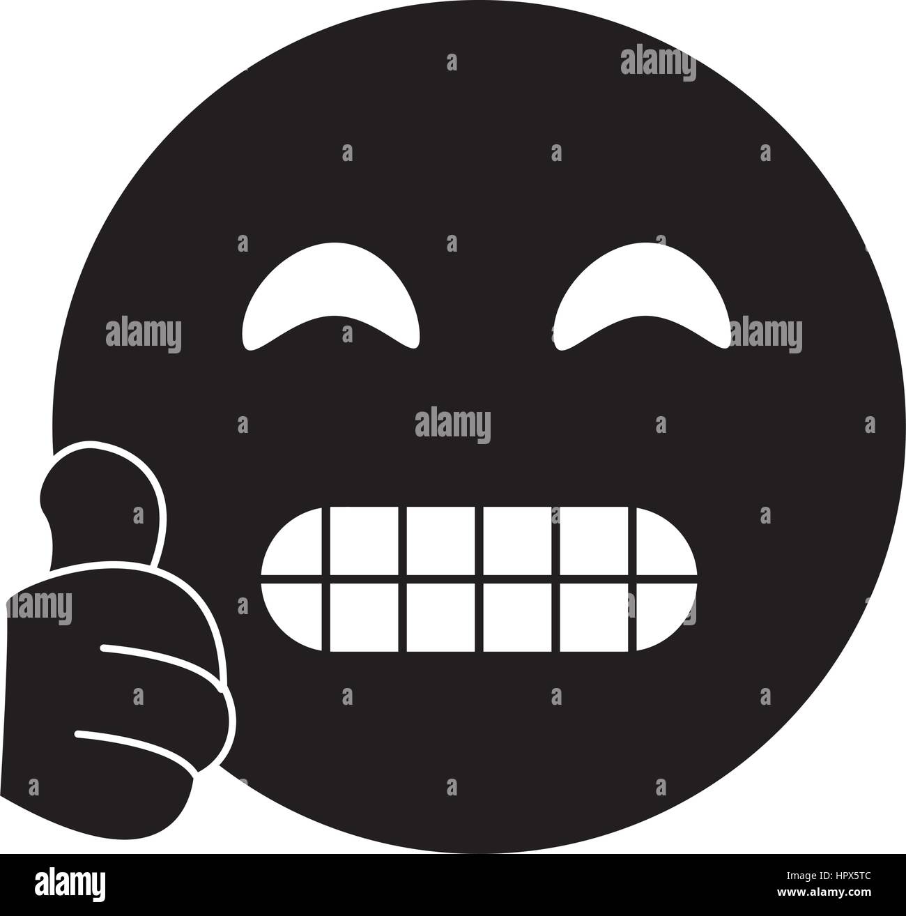 Angry emoticon funny pictogram hi-res stock photography and images - Alamy