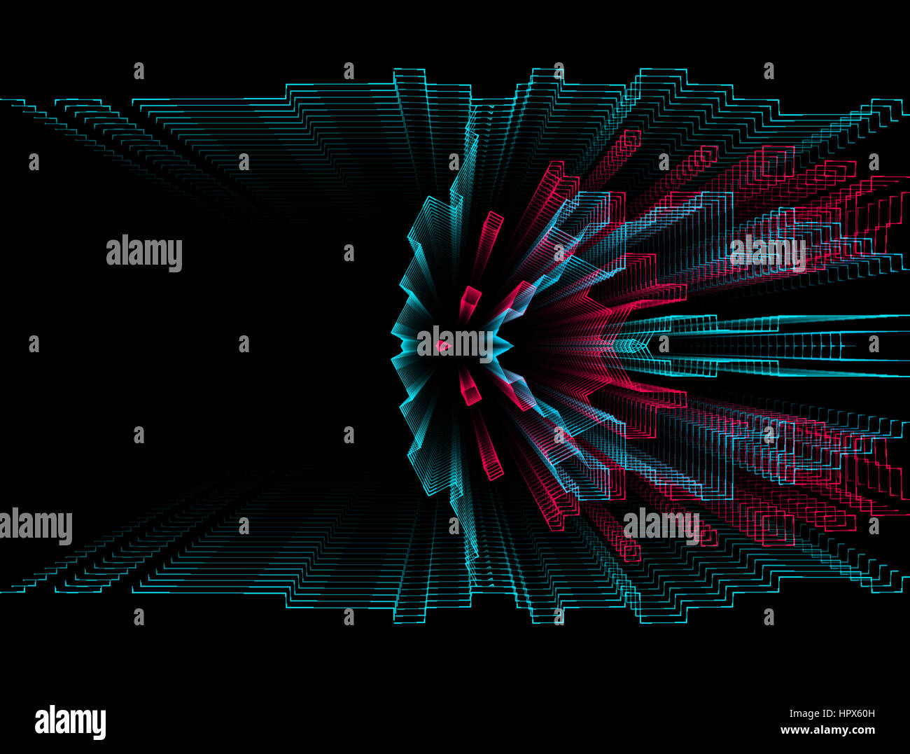 abstract 3D geometric rectangular linear template Stock Photo - Alamy