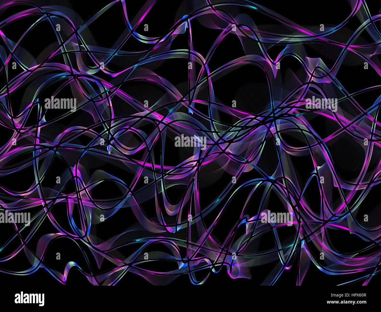 Colorful neon glowing waves abstract hi-res stock photography and ...