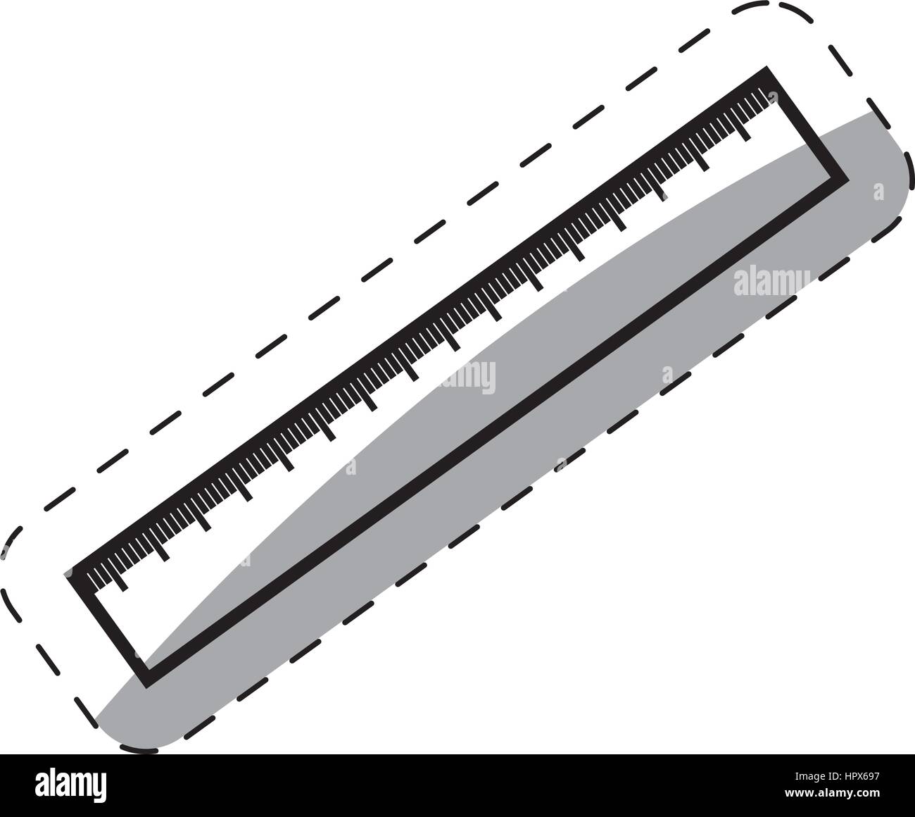 ruler utensil school thin line Stock Vector Image & Art - Alamy