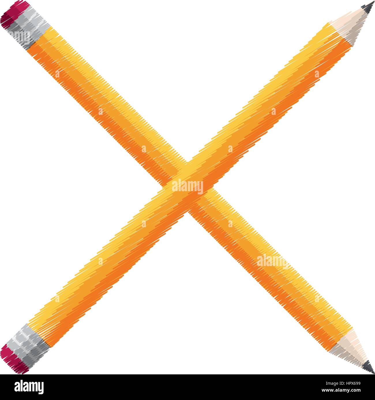 Crossed lesson Stock Vector Images - Alamy