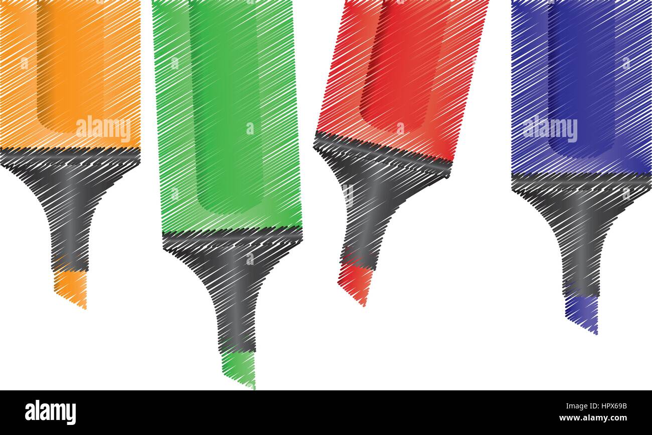 drawing marker design Stock Vector Image & Art - Alamy