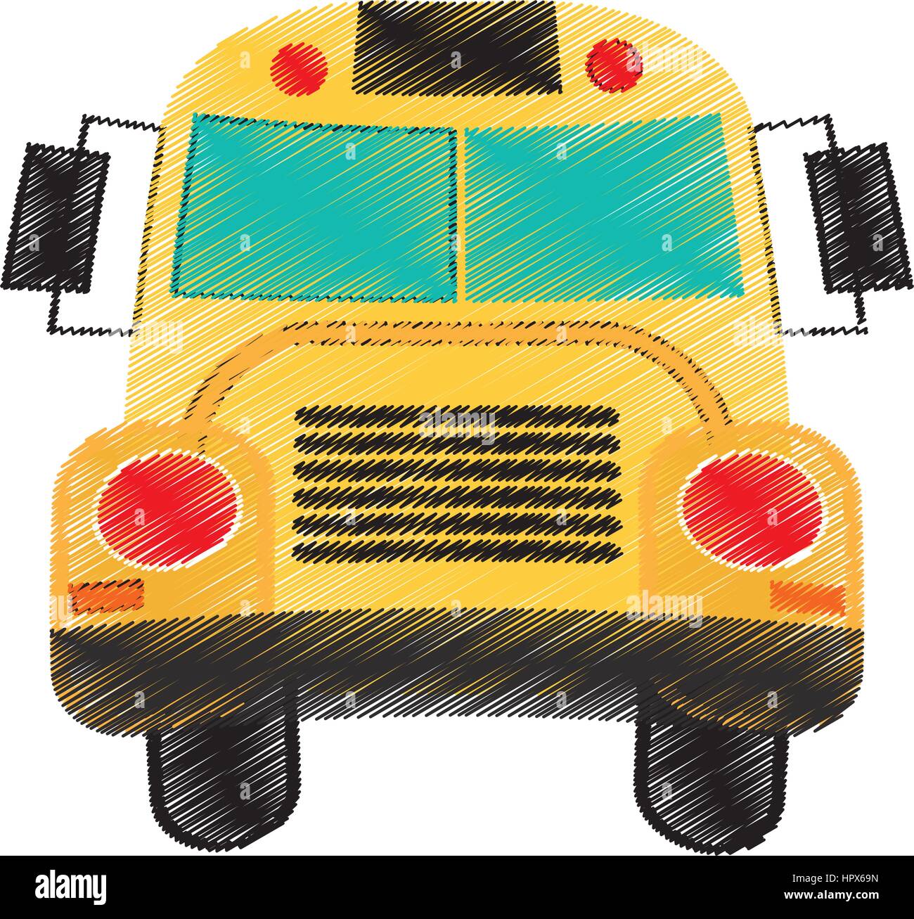 drawing school bus design Stock Vector Image & Art - Alamy