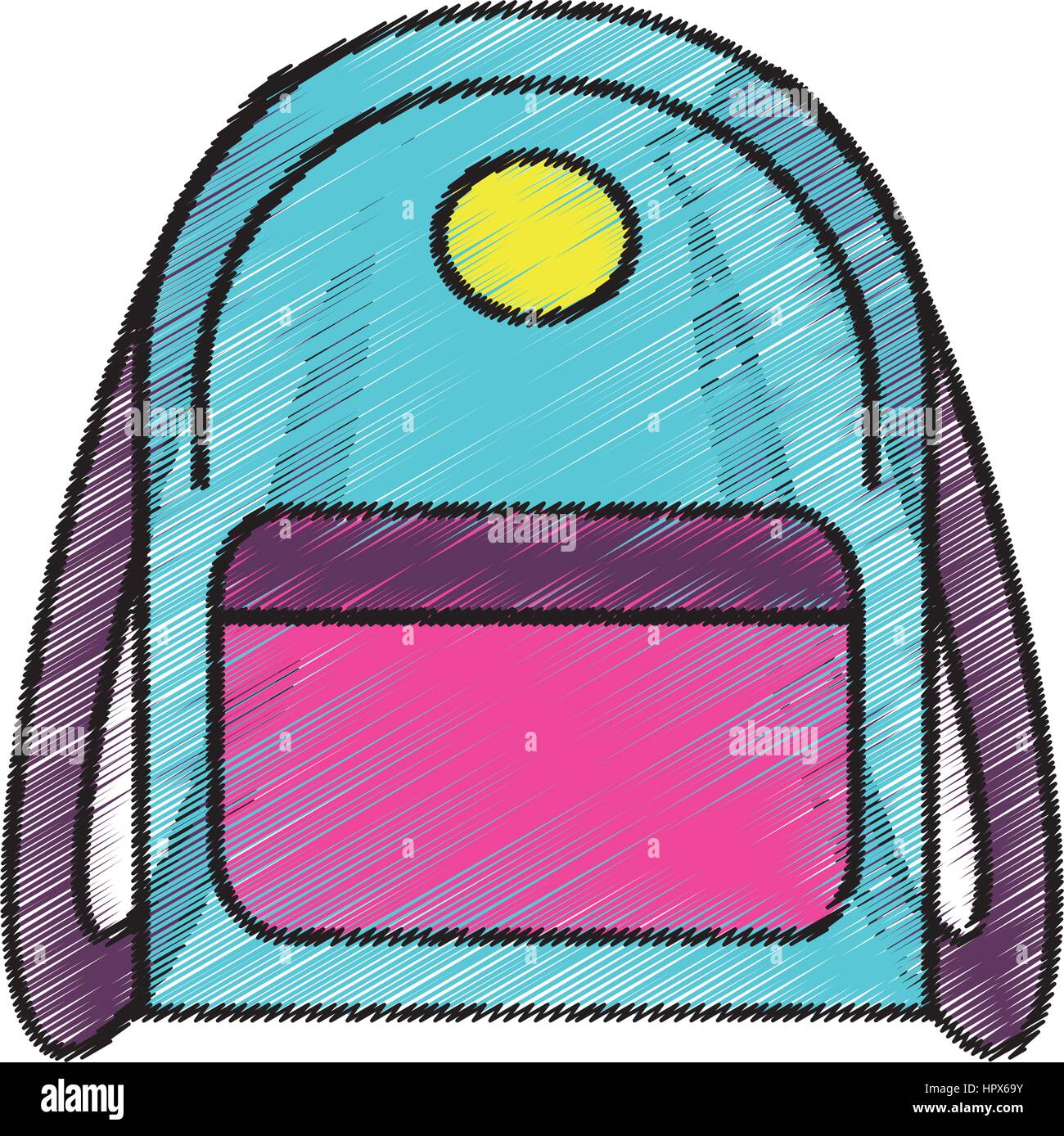 drawing backpack school icon Stock Vector Image & Art - Alamy