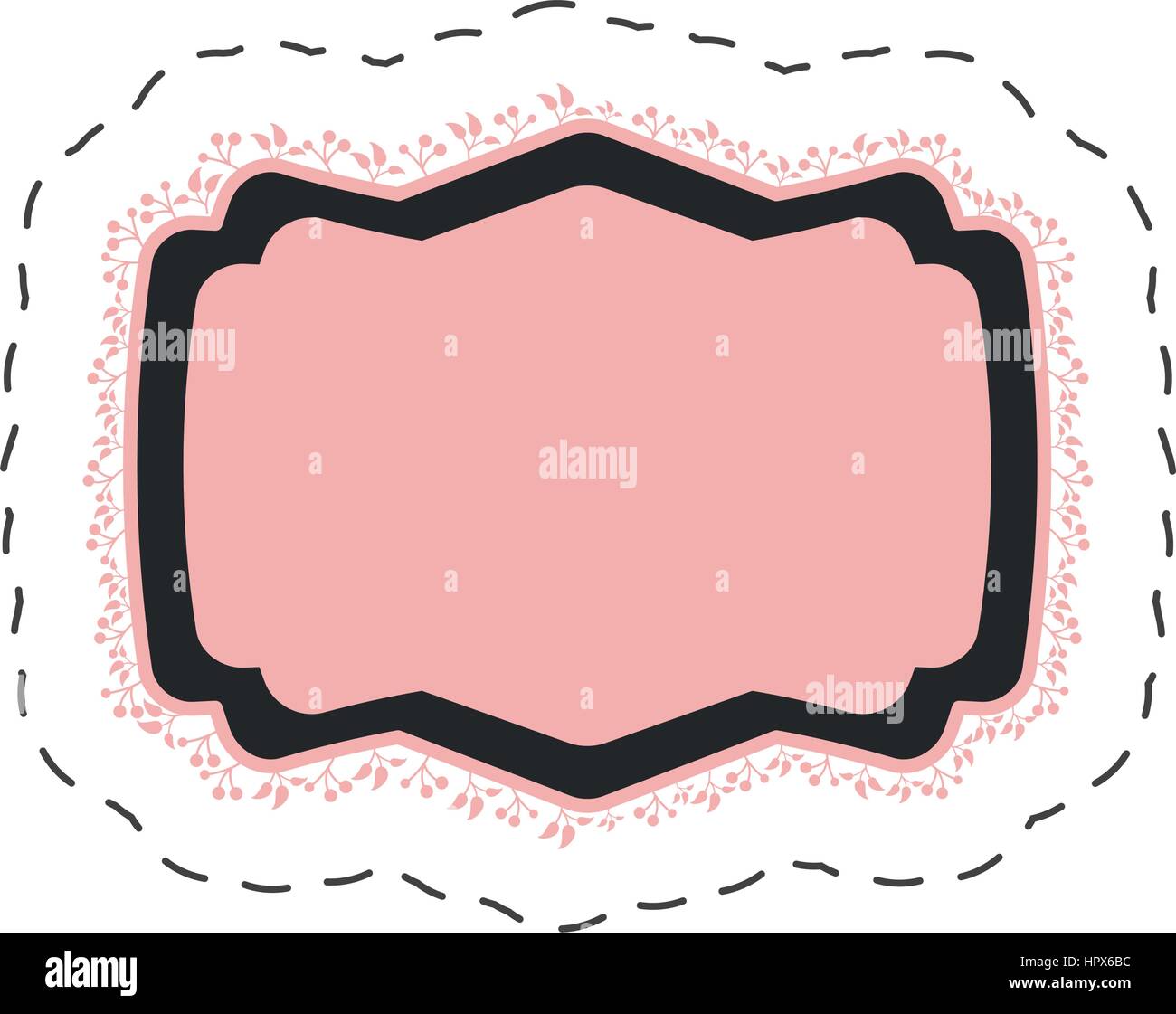 pink label template thin line Stock Vector Image & Art - Alamy