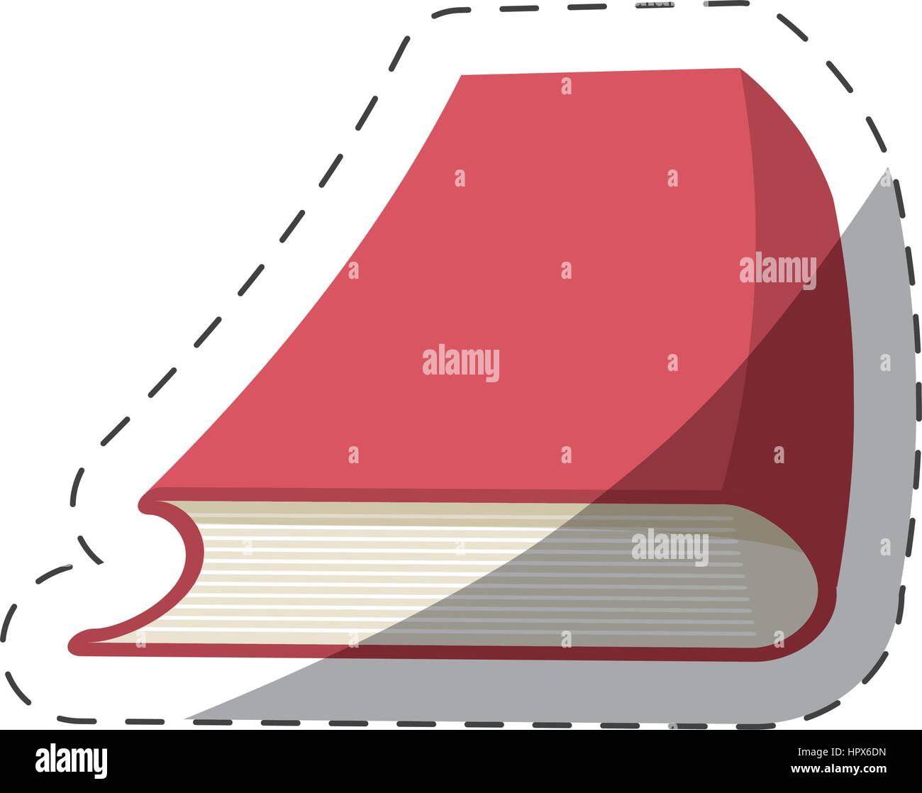 red book study school cut line Stock Vector Image & Art - Alamy