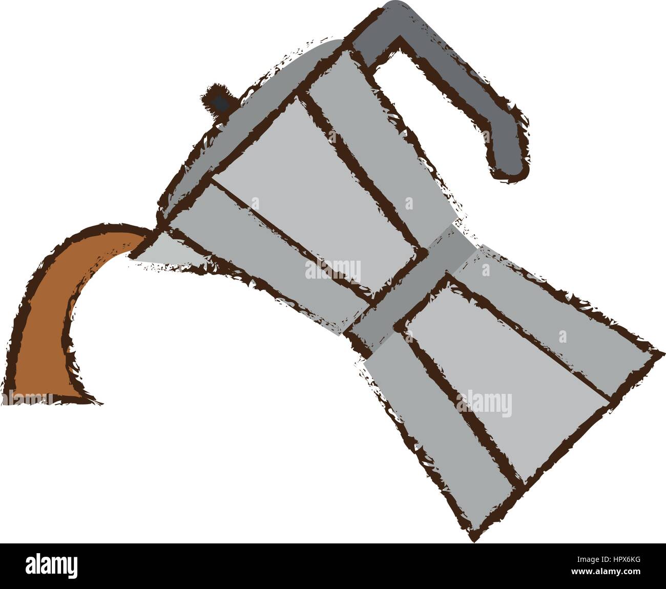 Tea pot pouring illustration Stock Vector Images - Alamy