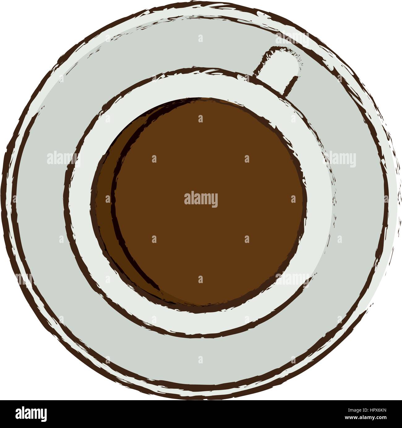 coffee cup beverage plate Stock Vector Image & Art - Alamy