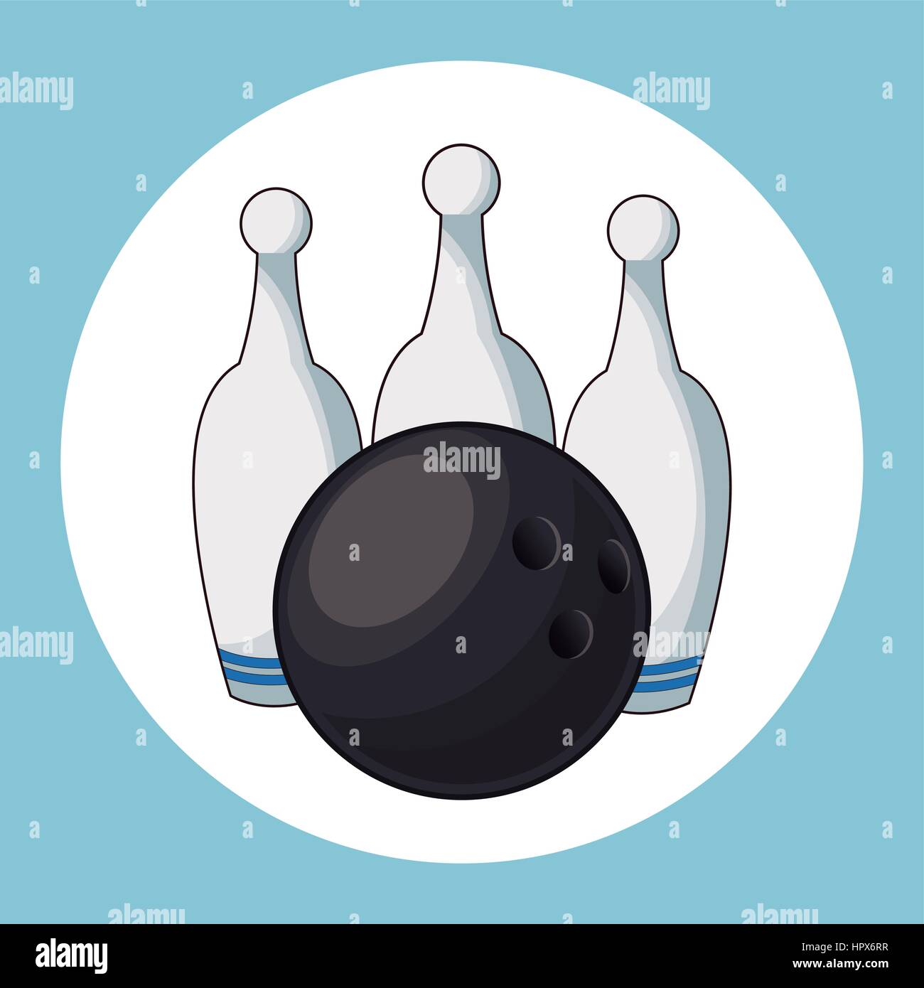 Traditional Bowling Stock Vector Images Alamy
