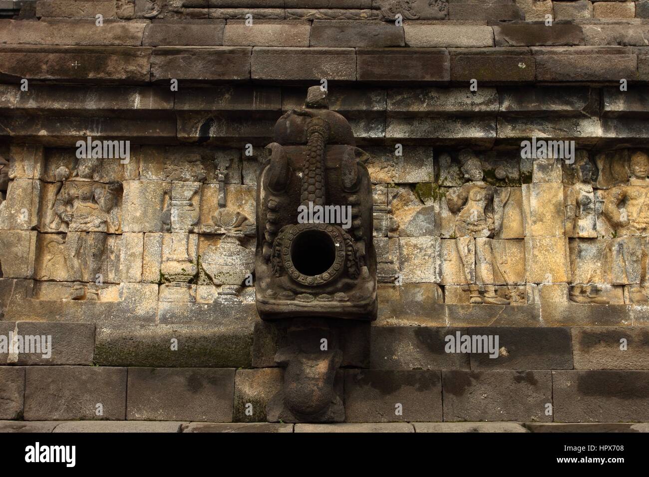 Relief of Borobudur temple in Yogyakarta, Java, Indonesia Stock Photo ...