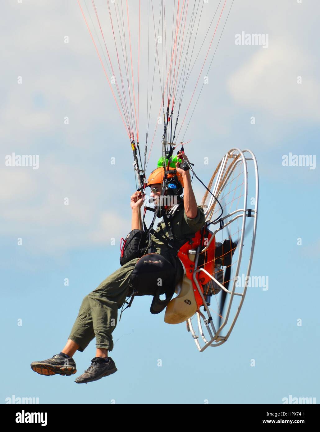 Parachuting and Powered Parachuting Stock Photo - Alamy