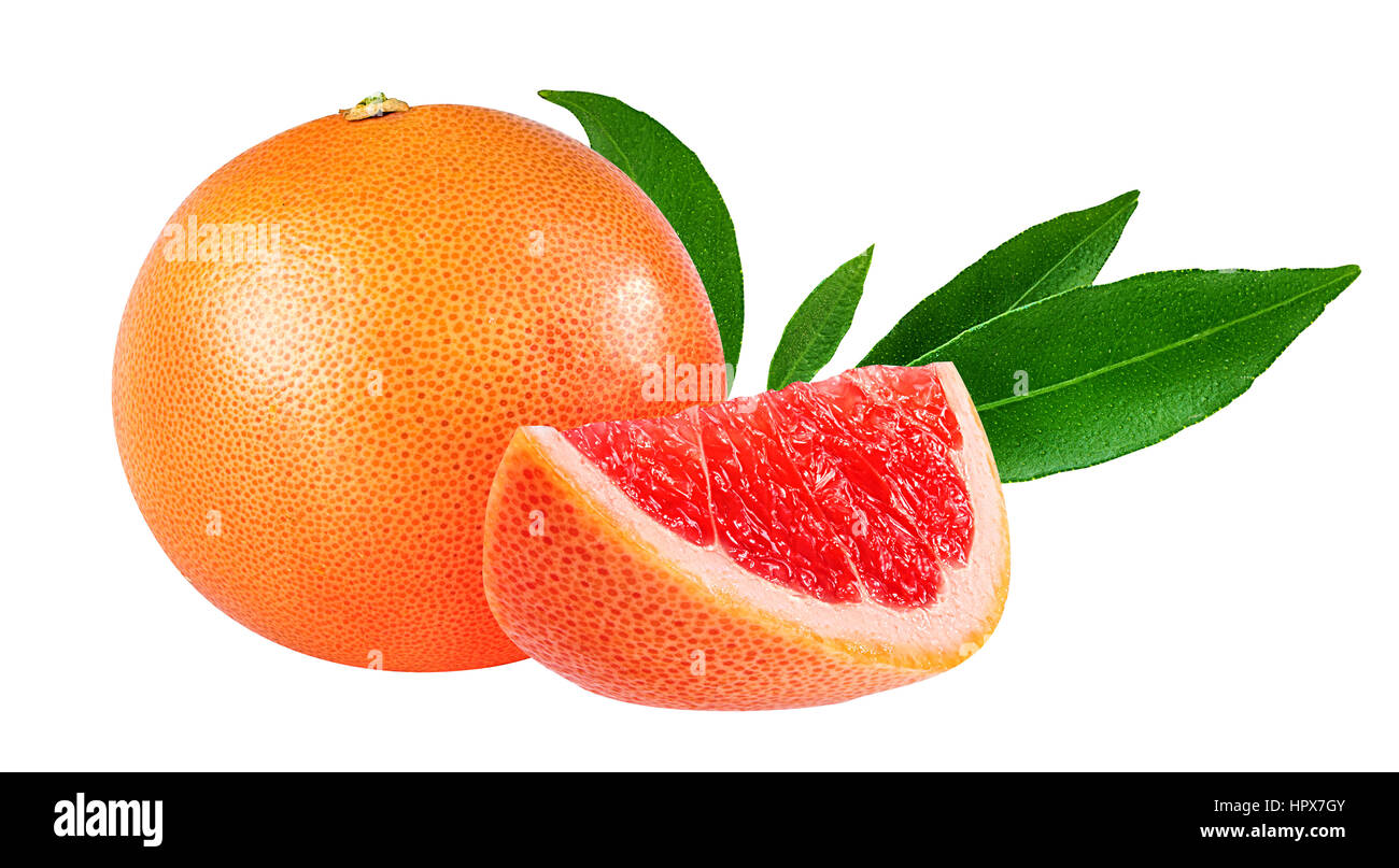 grapefruit isolated on white background Stock Photo - Alamy