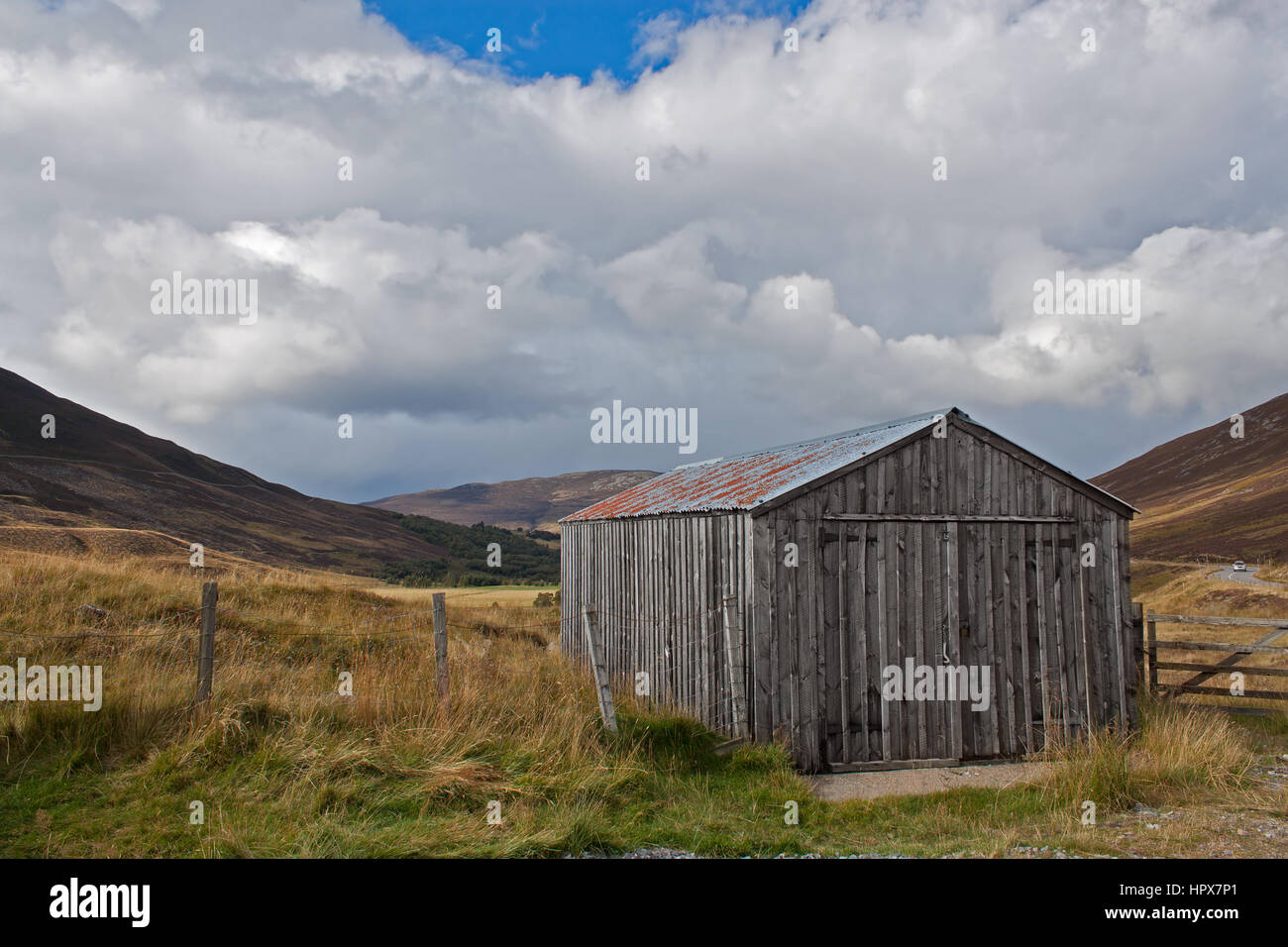 Rusty Corrugated Hut in the Highlands Stock Photo - Alamy