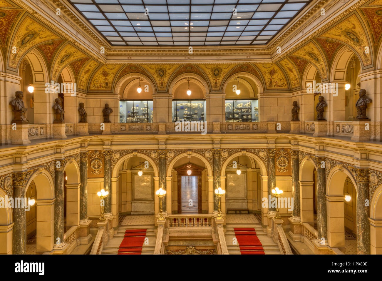 National museum Prague Interior Stock Photo - Alamy