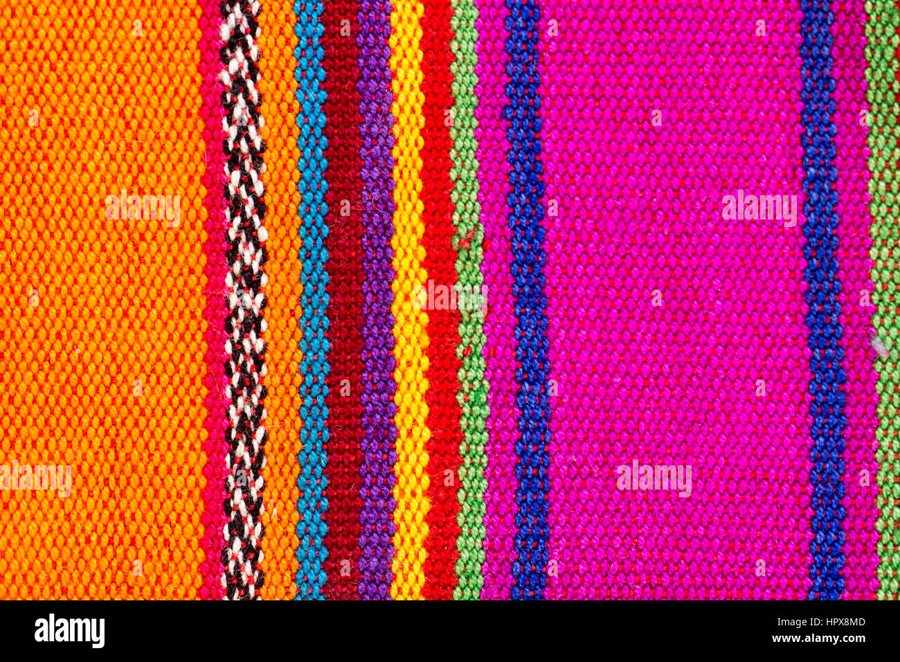 Original fabric Mayan tribes in colorful stripes for texture or ...