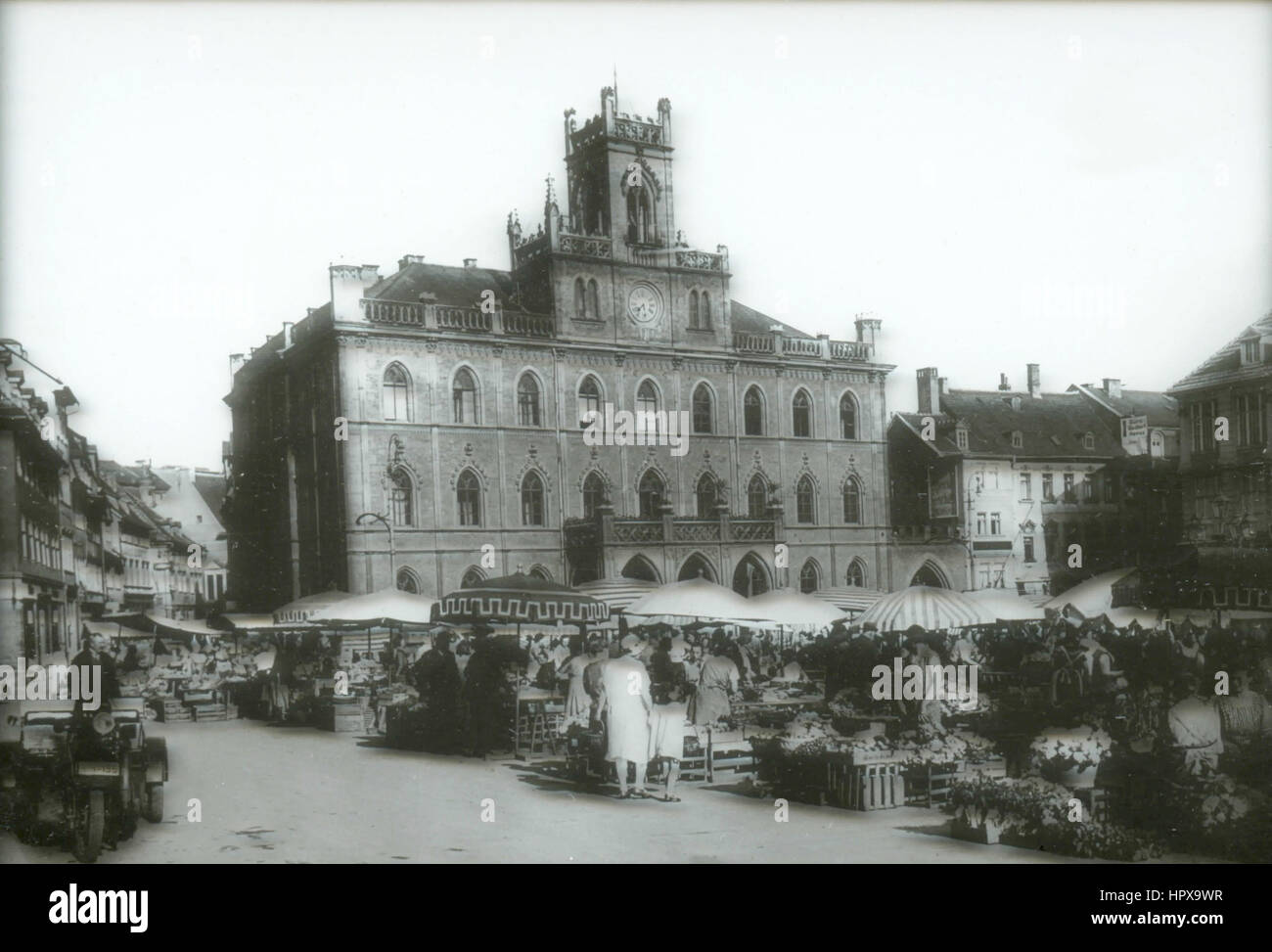 Market square, Weimar, Germany Stock Photo - Alamy