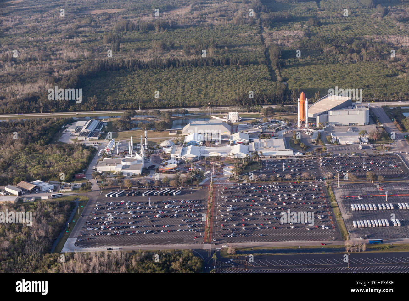 Aerial view of launch complex hi-res stock photography and images - Alamy