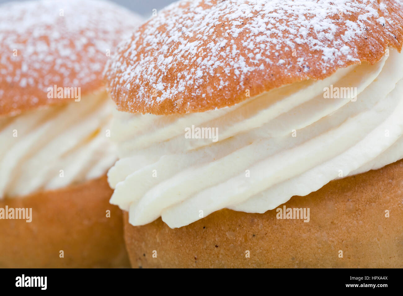 Swedish semla close up hi-res stock photography and images - Alamy