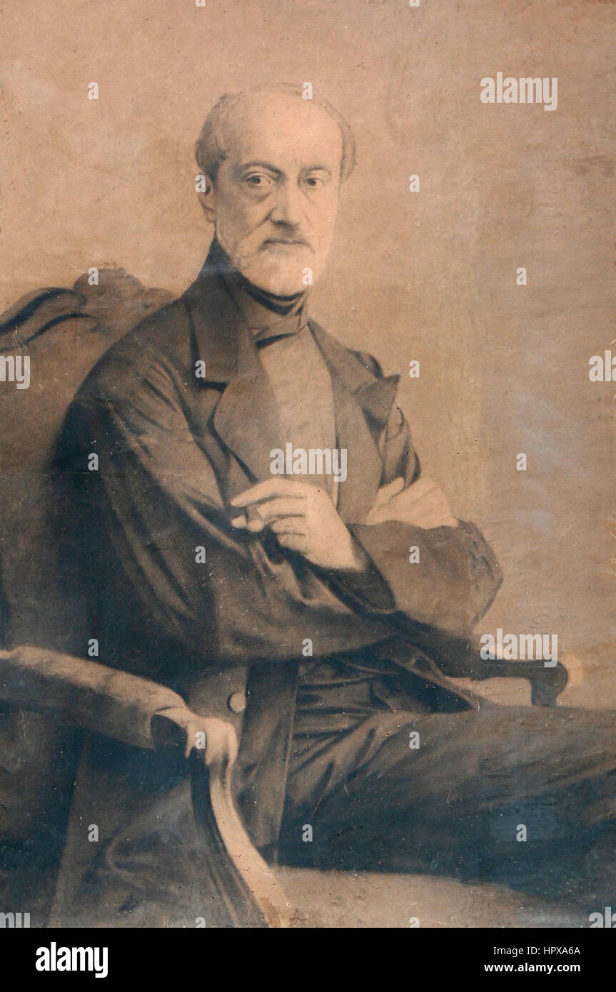 Portrait of Italian politician Giuseppe Mazzini Stock Photo - Alamy