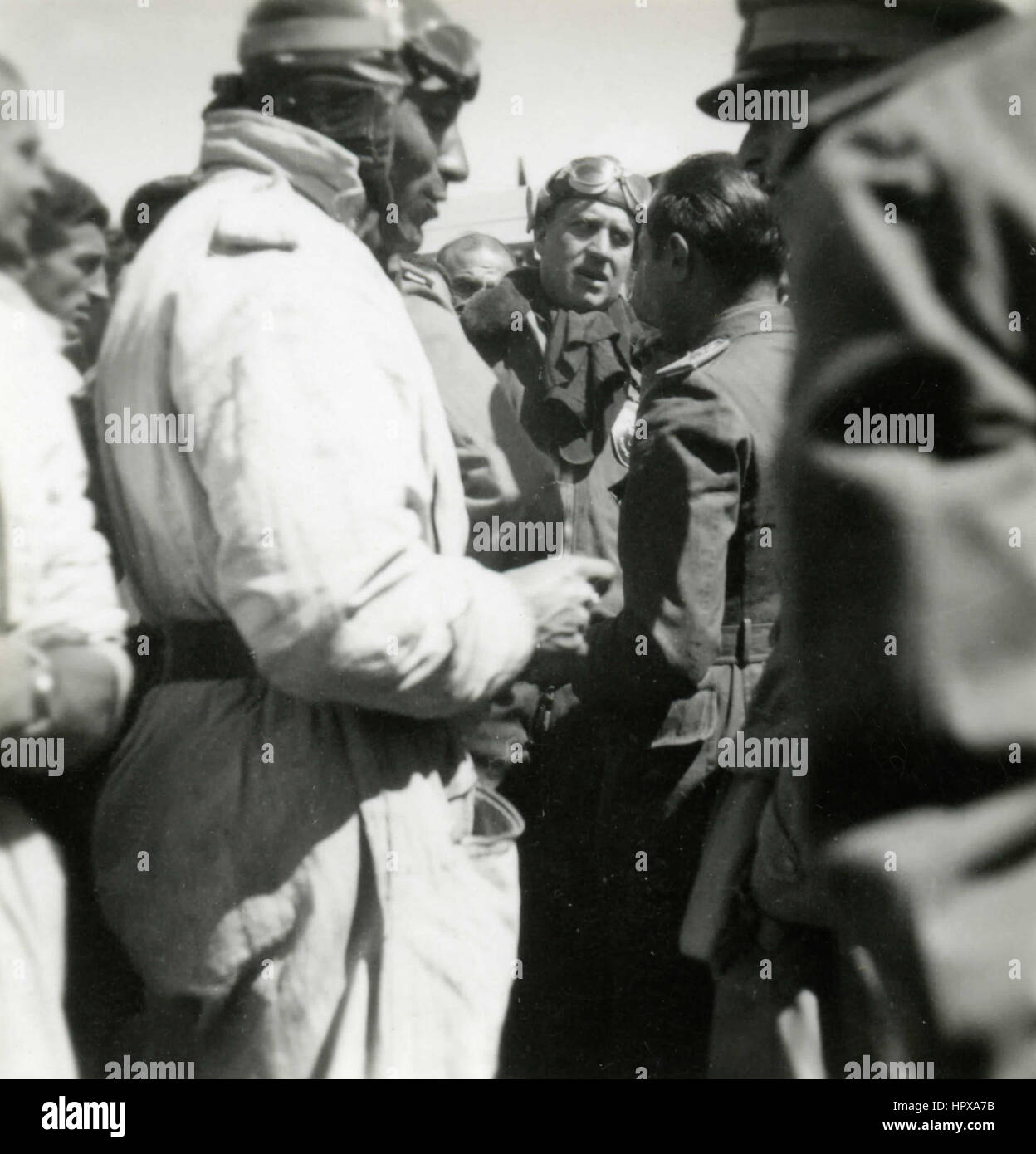 Italian politician Galeazzo Ciano and Bruno Mussolini at the Asmara ...