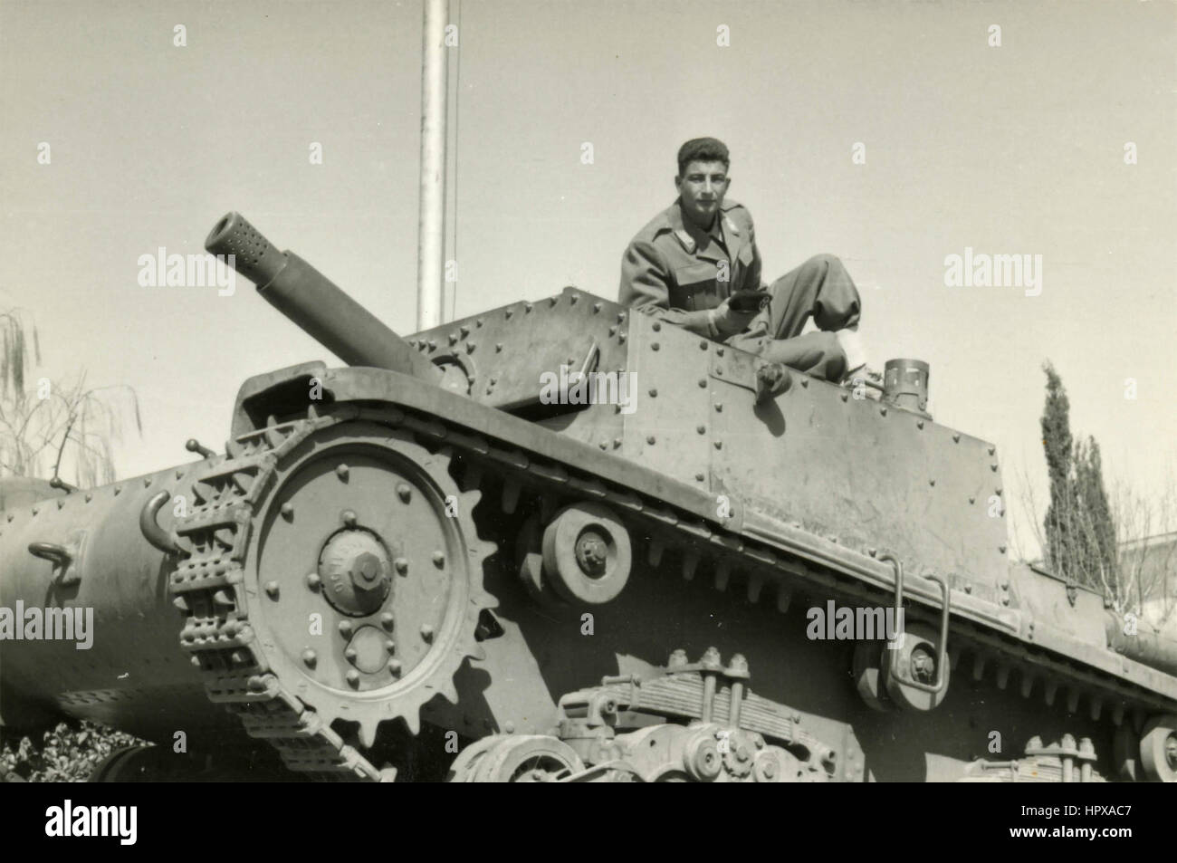A soldier tank crewman, Italy Stock Photo - Alamy