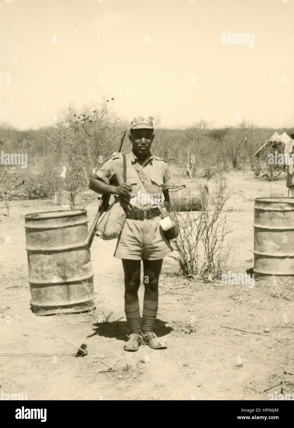 African soldier standing, Somalia Stock Photo - Alamy