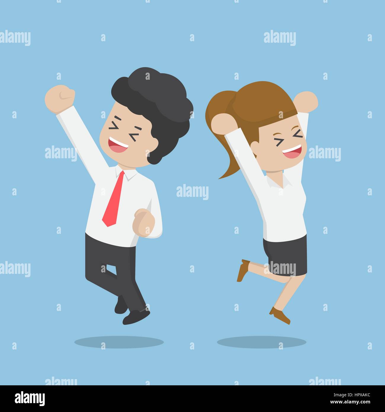 Business team celebrating success group Stock Vector Images - Alamy