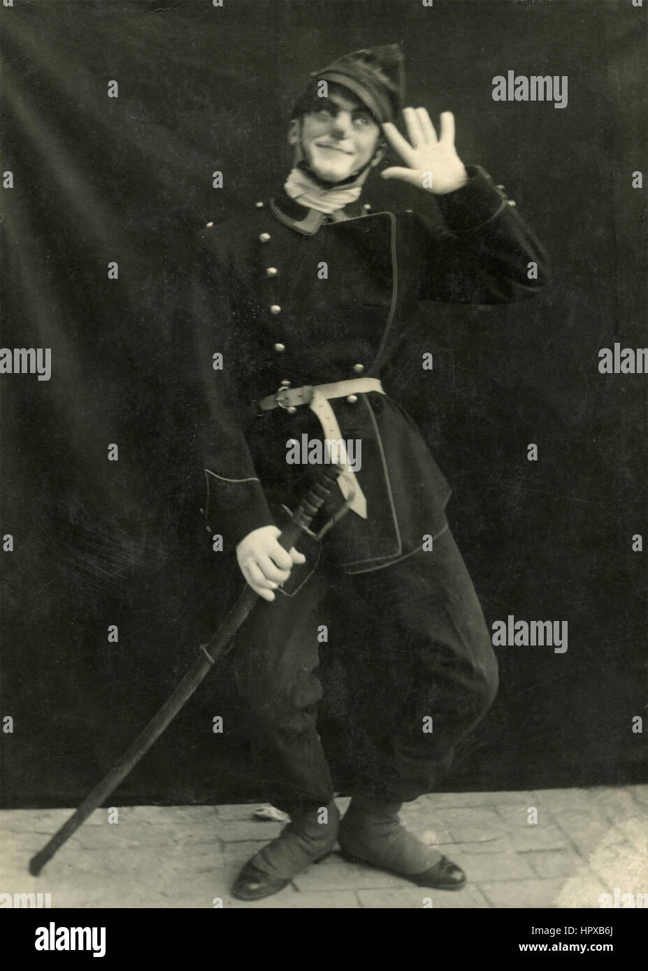 Actor at a theatrical representation, Italy Stock Photo - Alamy