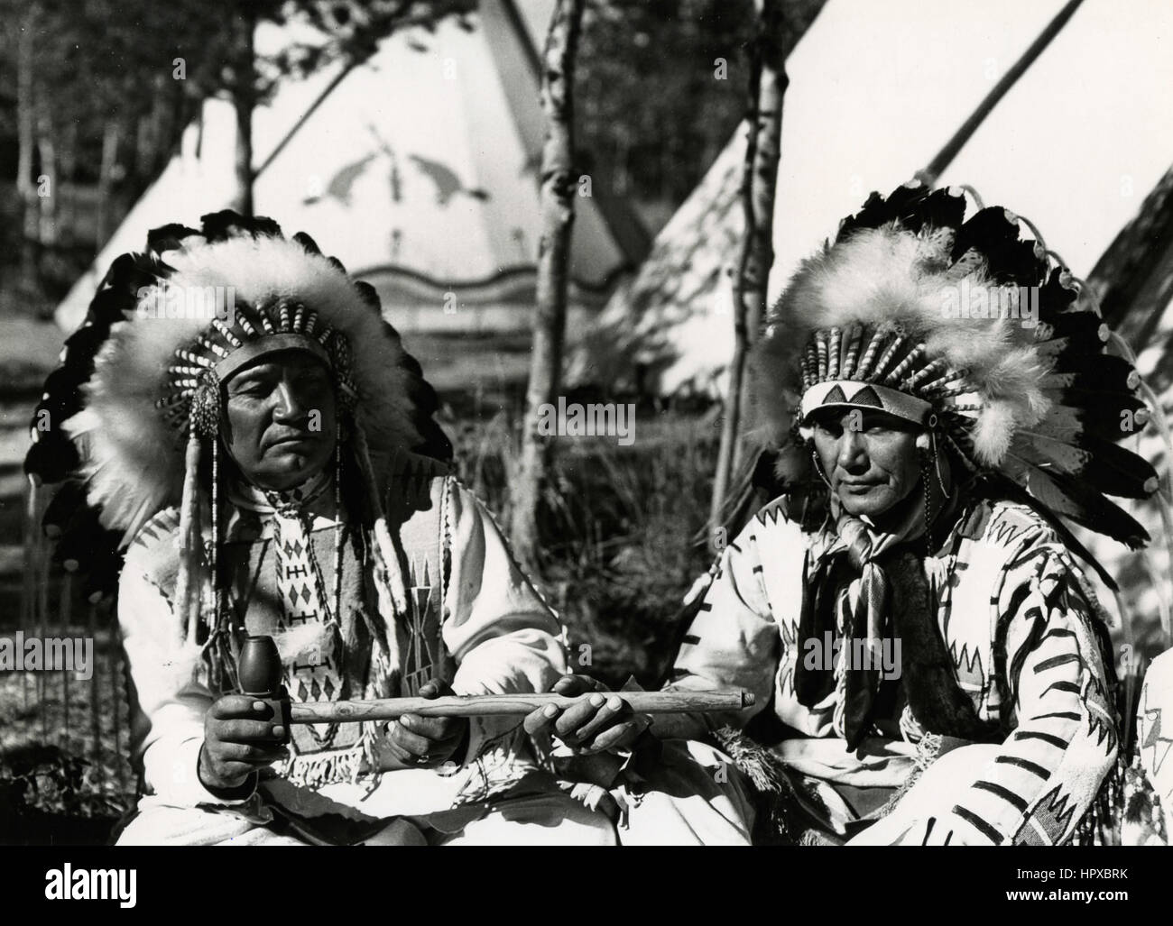 Two Sioux men, USA Stock Photo - Alamy