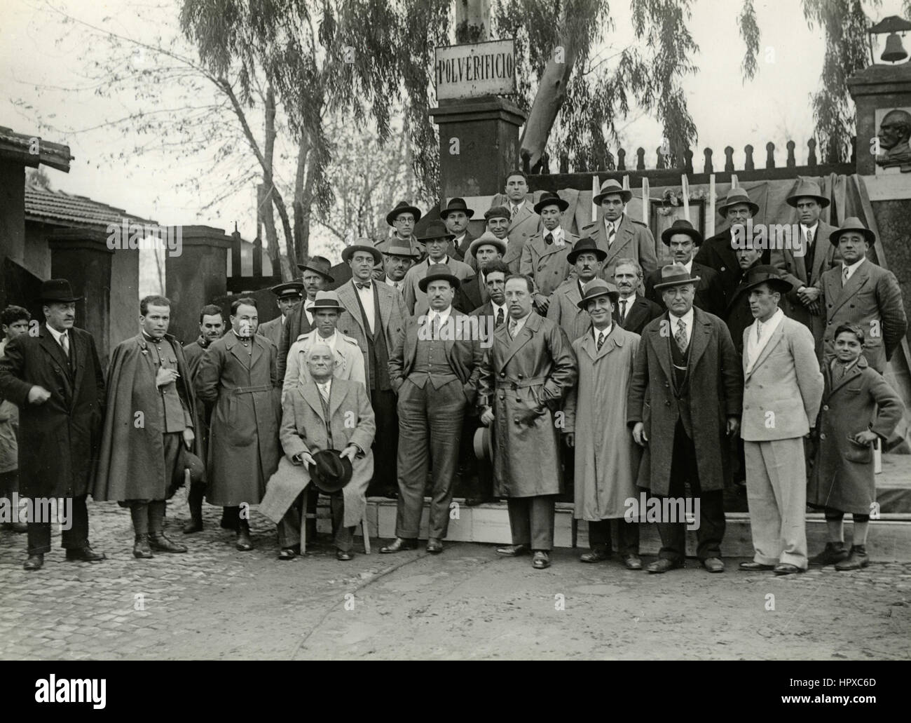 The workers of a gunpowder production plant, Italy Stock Photo - Alamy