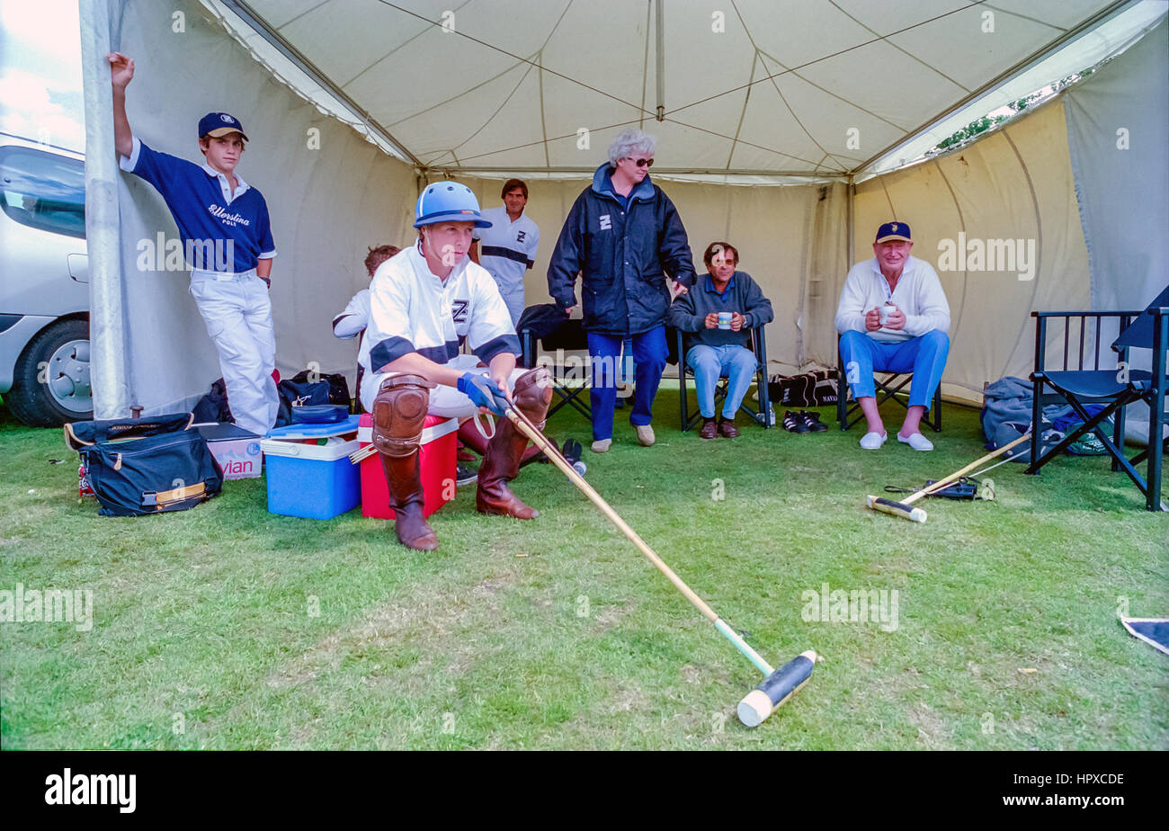 A Kerry Packer-sponsored polo tournament at Cowdray Park, Easebourne ...
