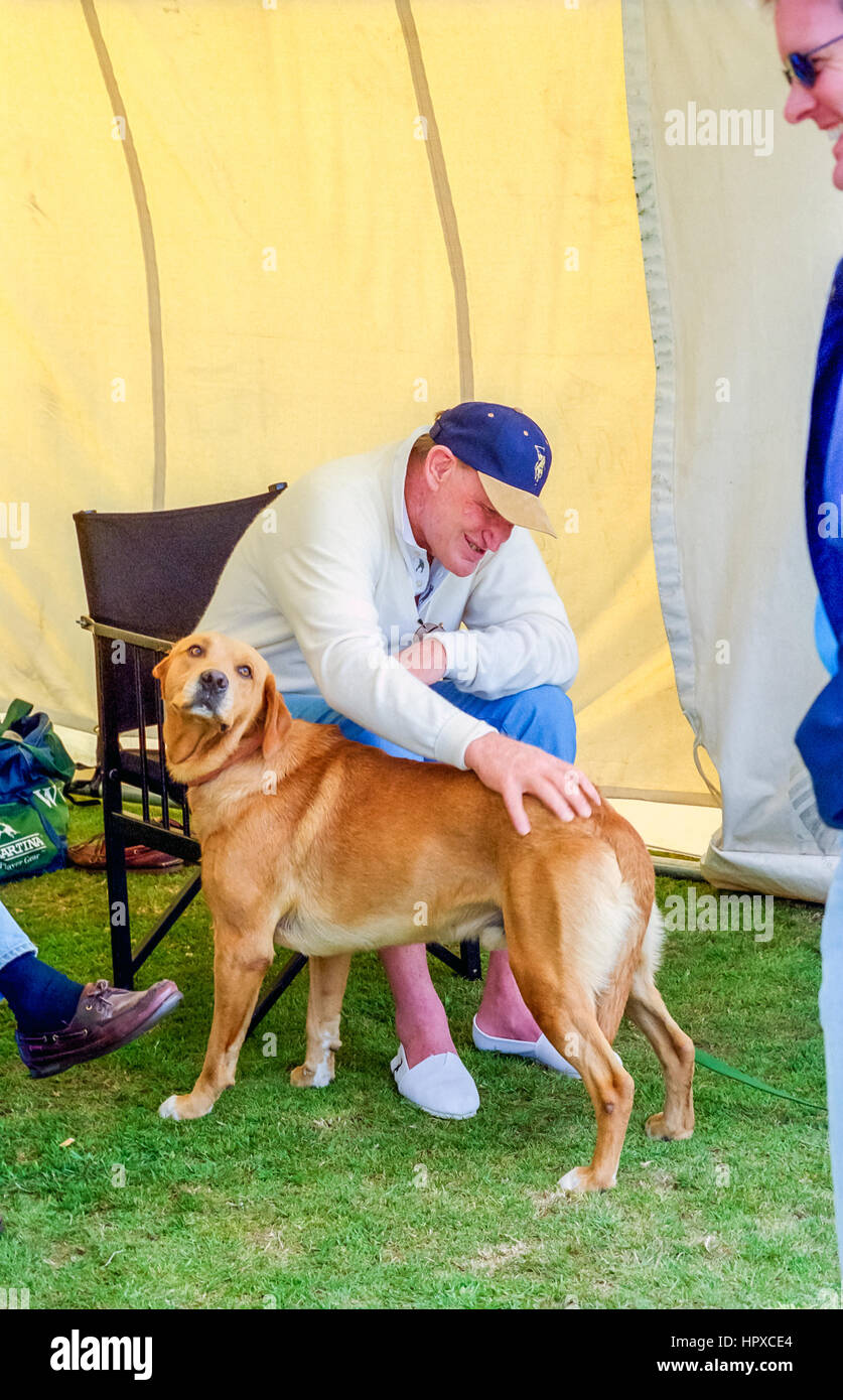 A Kerry Packer-sponsored polo tournament at Cowdray Park, Easebourne ...
