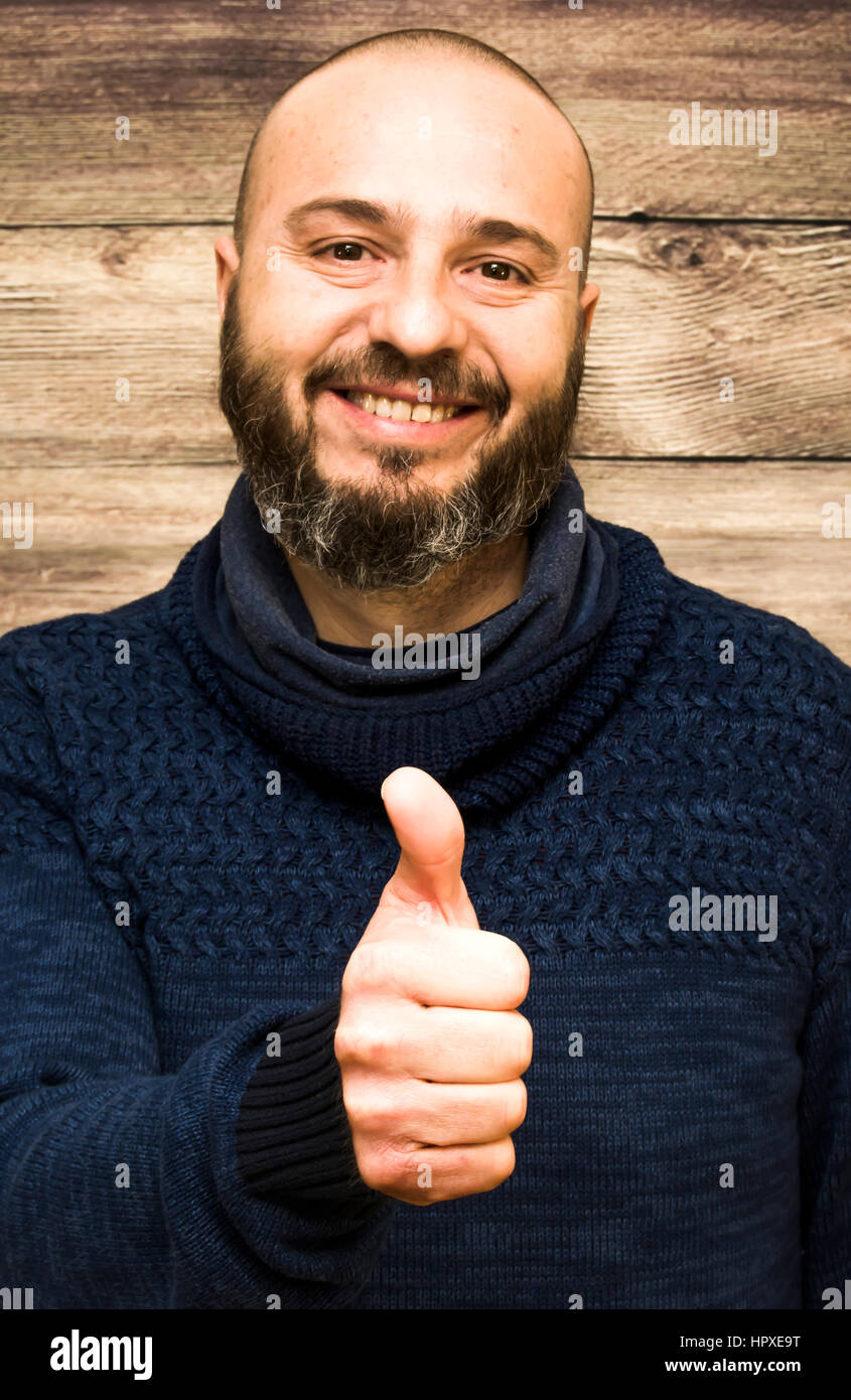 Man pie thumb hi-res stock photography and images - Alamy