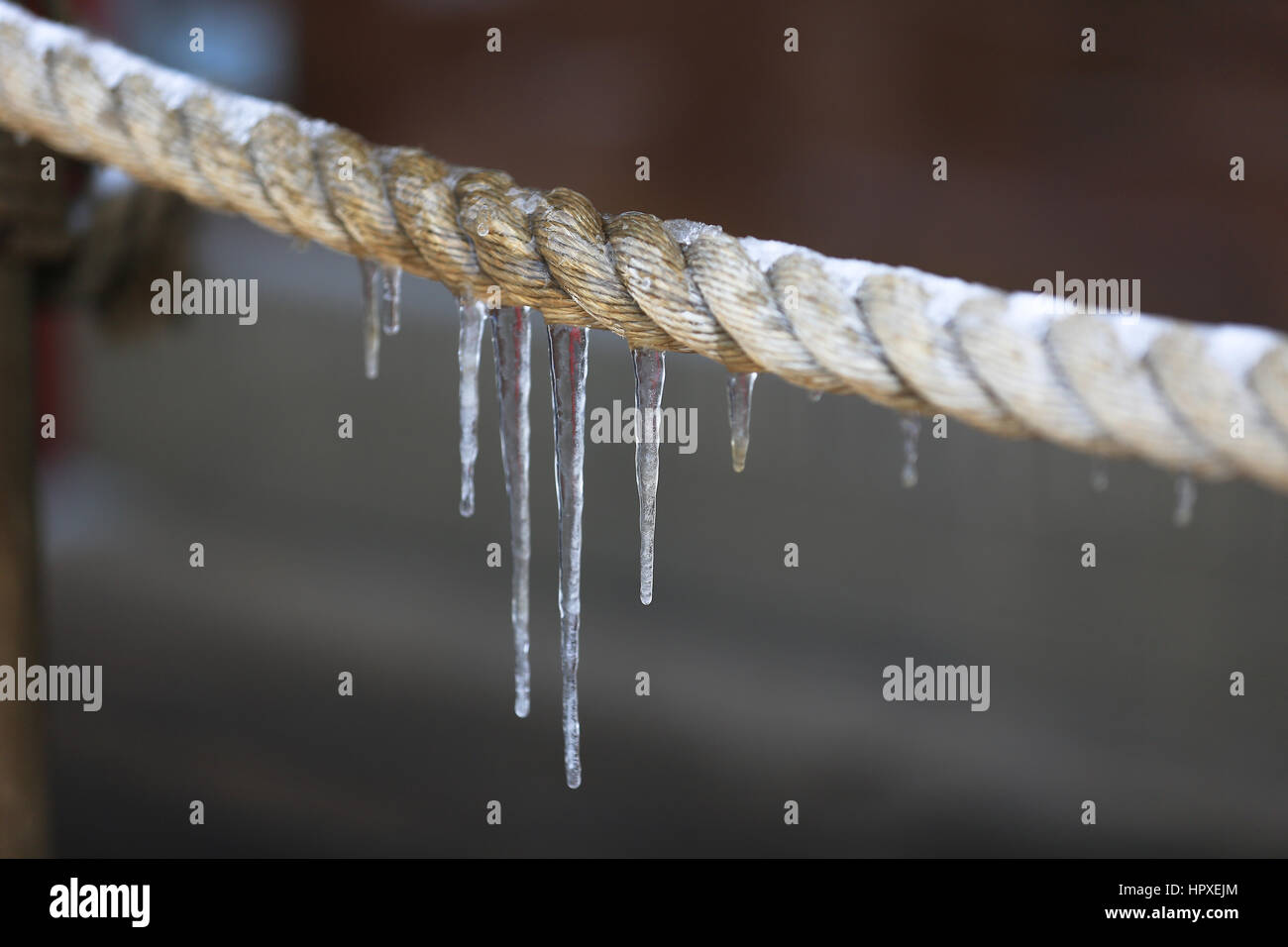 Close up of frozen rope hi-res stock photography and images - Alamy
