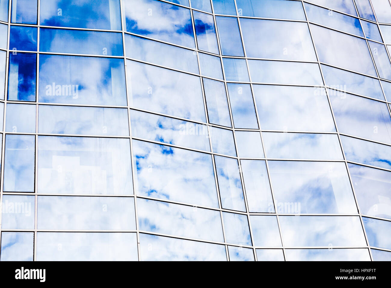Modern building glass wall. glass wall design background Stock Photo ...