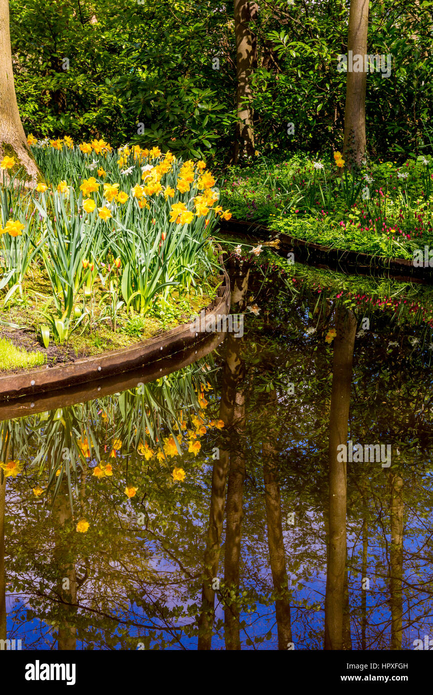 spring landscape. Spring nature background. beautiful garden Stock ...