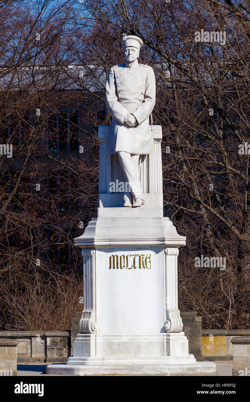 Sculpture of Helmuth von Moltke the Elder in Berlin, Germany. Statue of ...