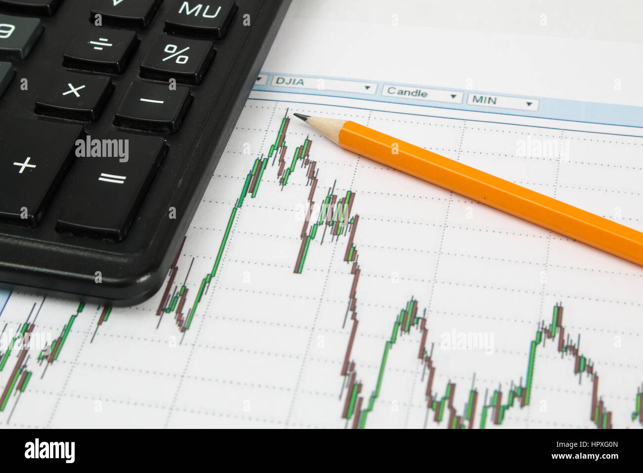 Dow jones business chart hi-res stock photography and images - Alamy