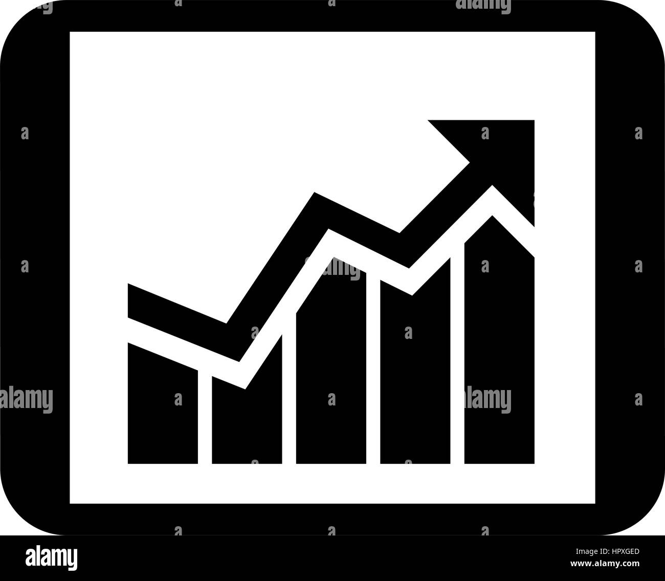 Business Progress Icon. Flat Design Stock Vector Image & Art - Alamy