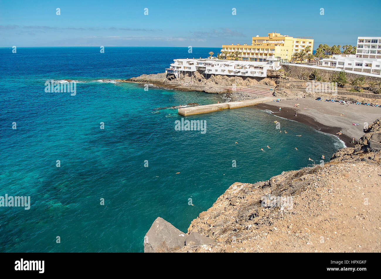 Beautiful beach in Callao Salvaje on Tenerife, Spain Stock Photo - Alamy