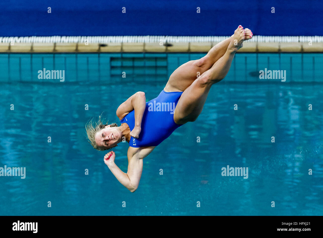 Rio de Janeiro, Brazil. 14 August 2016 Abigail Johnston (USA) competes ...