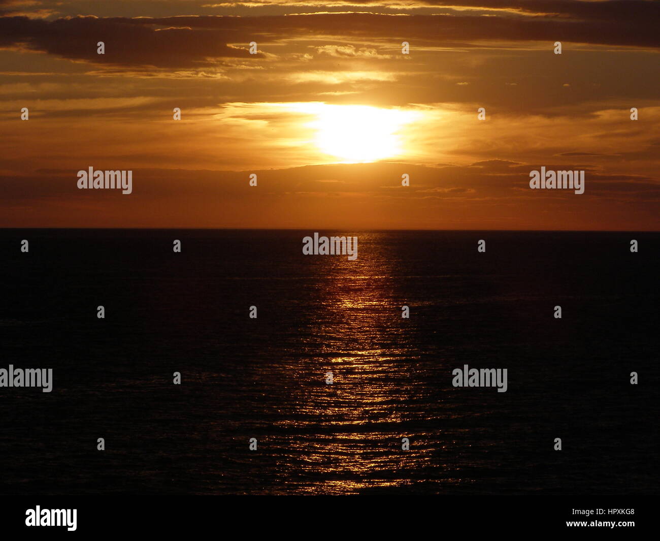 Lake Michigan Sunset Stock Photo - Alamy