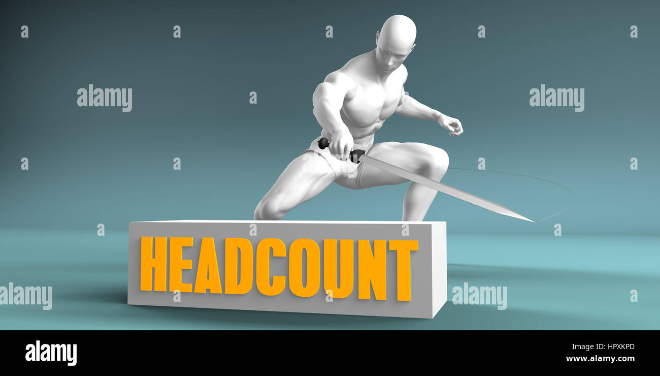Cutting Headcount and Cut or Reduce Concept Stock Photo - Alamy