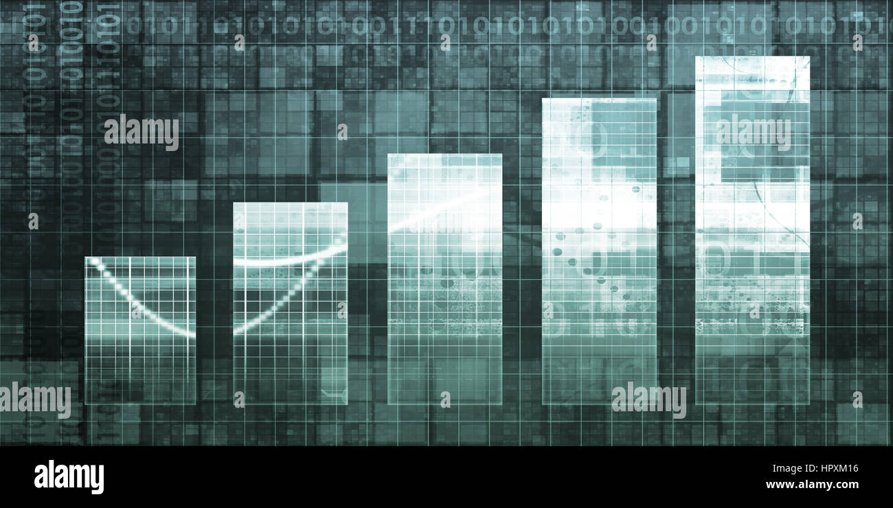 Bar Chart Technology Abstract Background for Presentation Stock Photo ...